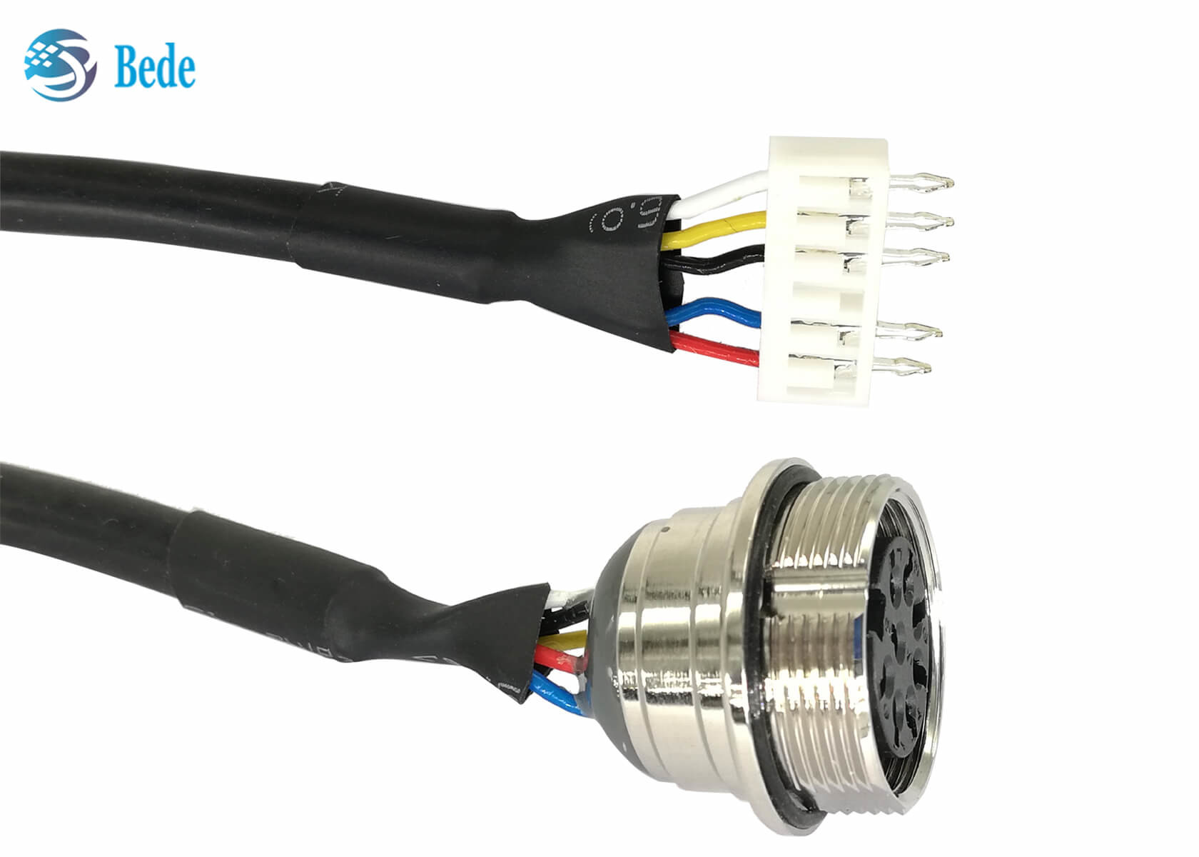 8 pin nữ liên lạc AISG RET cáp đến 6 pin Crimp đầu cuối